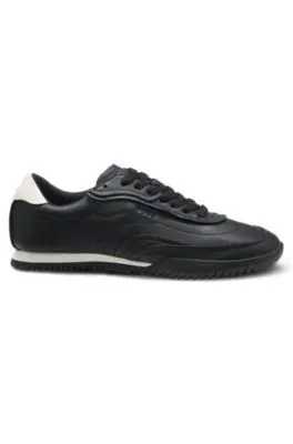 BOSS Emed-logo Leather Trainers