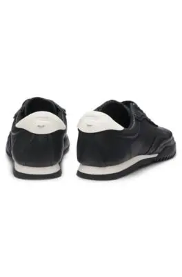 BOSS Emed-logo Leather Trainers