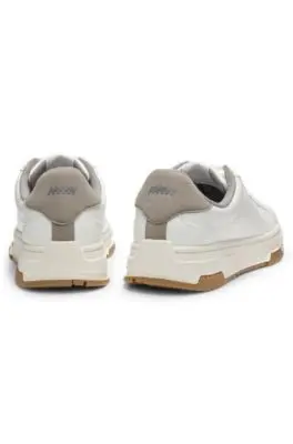 Hugo Trainers In Faux Leather - White
