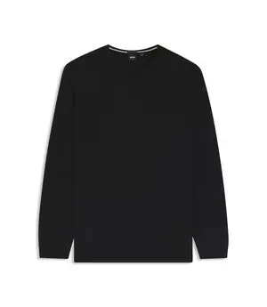 BOSS Regular-fit Virgin Wool Sweater - Black