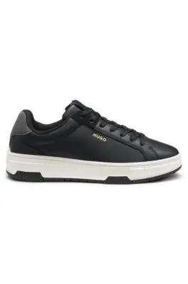 Hugo Trainers In Faux Leather - Black
