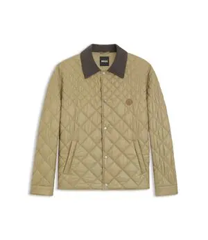 BOSS Water-repellent Jacket With Mixed Quilting