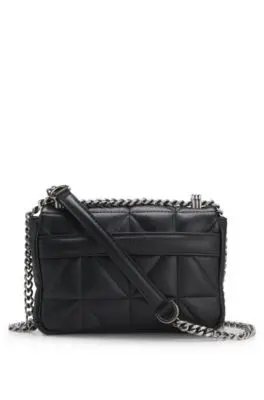 BOSS Small Quilted Shoulder Bag With Monogram