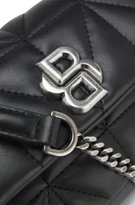 BOSS Small Quilted Shoulder Bag With Monogram