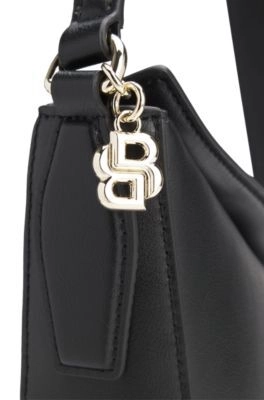 BOSS Hobo Bag With Double B Monogram Charm
