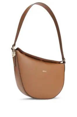 BOSS Hobo Bag With Double B Monogram Charm