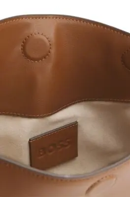 BOSS Hobo Bag With Double B Monogram Charm