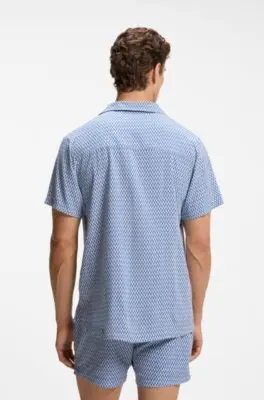 BOSS Regular-fit Shirt With All-over Print