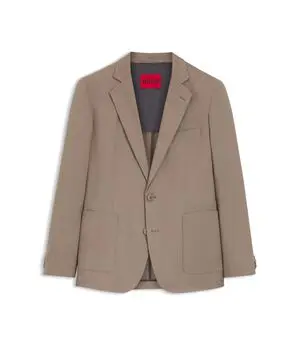 Hugo Slim-fit Jacket In Stretch Cotton