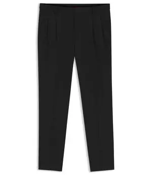 Hugo Extra-slim-fit Trousers In Wool-blend Twill