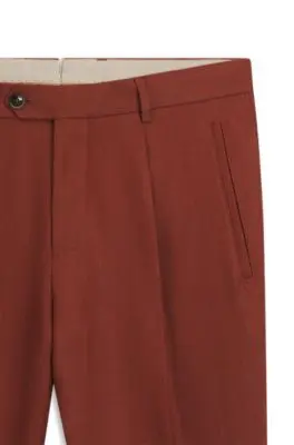 BOSS Regular-fit Linen Trousers
