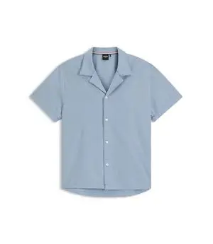 BOSS Regular-fit Shirt In Soft Seersucker