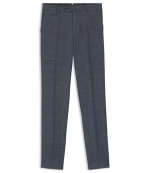 BOSS Slim-fit Virgin Wool Trousers - Grey