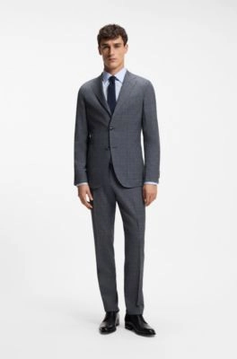 BOSS Slim-fit Virgin Wool Trousers