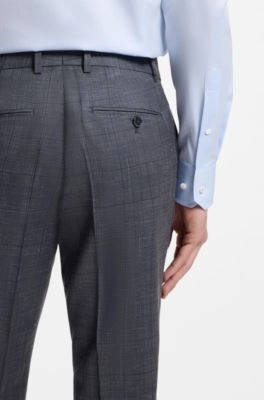 BOSS Slim-fit Virgin Wool Trousers