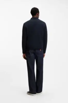 BOSS Regular-fit Cotton Knit Overshirt