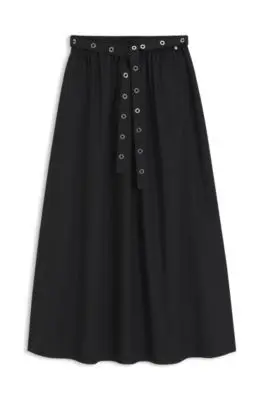 BOSS Eyelet-belt Maxi Skirt