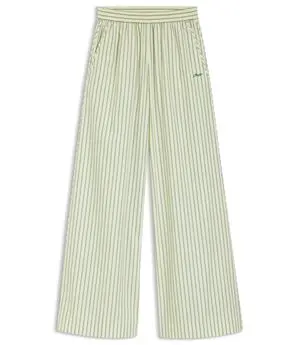 BOSS Cotton-poplin Palazzo Trousers
