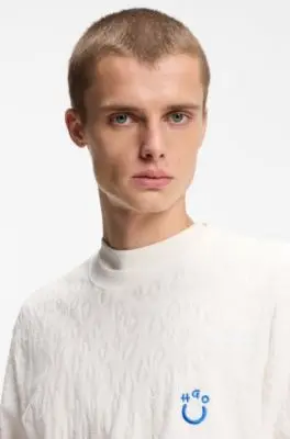 Hugo Cotton-toweling T-shirt With Happy