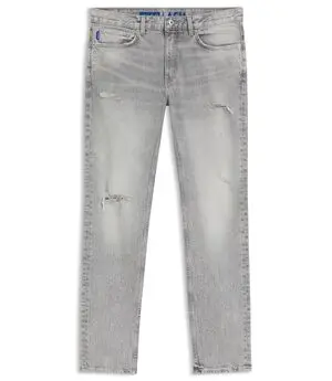 Hugo Slim-fit Jeans In Distressed Denim