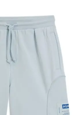 Hugo Cotton Blend Logo-label Shorts