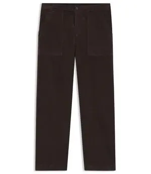 BOSS Stretch-cotton Corduroy Trousers - Brown