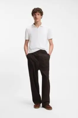 BOSS Stretch-cotton Corduroy Trousers