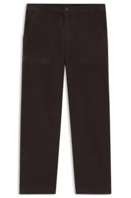 BOSS Stretch-cotton Corduroy Trousers