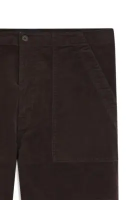 BOSS Stretch-cotton Corduroy Trousers