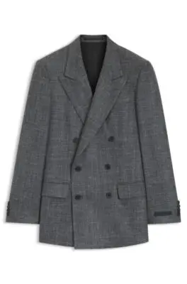 BOSS Wool Double-breasted Beckham Jacket
