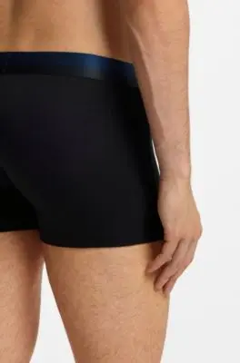 Hugo Three-pack Of Degradé-waistband Trunks