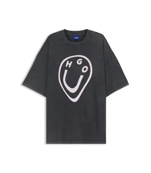 Hugo Cotton-jersey T-shirt With Graphic Print