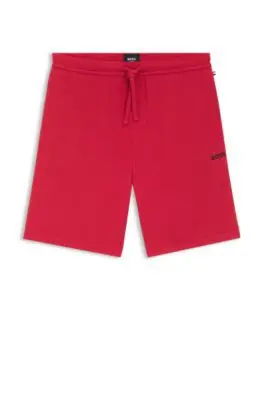 BOSS Cotton-blend Pajama Shorts With Logo - Red