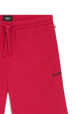 BOSS Cotton-blend Pajama Shorts With Logo - Red