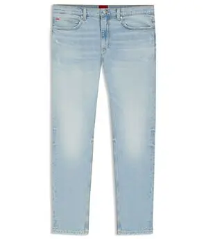 Hugo Extra-slim-fit Stretch Denim Jeans - Light Blue