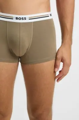 BOSS Three-pack Of Stretch Trunks - Patterned