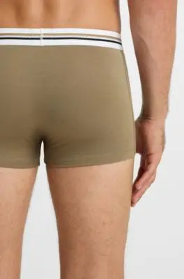 BOSS Three-pack Of Stretch Trunks - Patterned