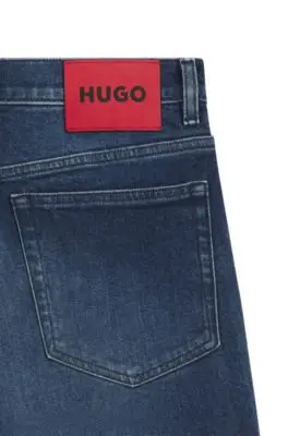 Hugo Slim-fit Straight-leg Jeans - Blue