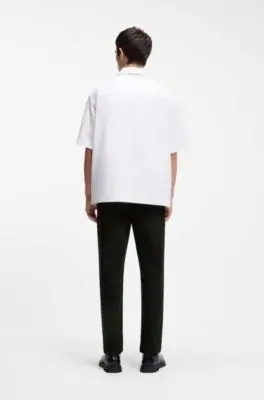 Hugo Tapered-fit Jeans In Thermo-regulating Denim