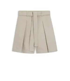 BOSS Relaxed-fit Linen-blend Culottes