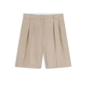Hugo Relaxed-fit Pinstriped Shorts - Patterned