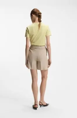 Hugo Relaxed-fit Pinstriped Shorts - Patterned
