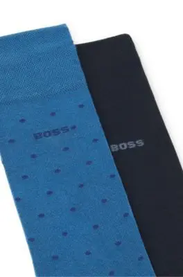 BOSS Regular-length Socks Two-pack - Blue