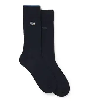 BOSS Two-pack Of Logo Socks - Dark Blue