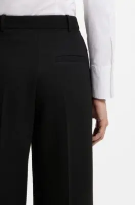 Hugo Regular-fit Stretch Seersucker Trousers