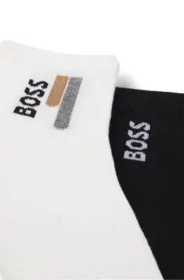 BOSS Two-pack Of Quarter-length Socks With Logo