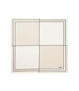 BOSS Silk Scarf - Light Beige