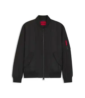 Hugo Water-repellent Bomber Jacket - Black