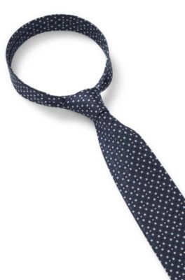 BOSS Jacquard Tie - Dark Blue