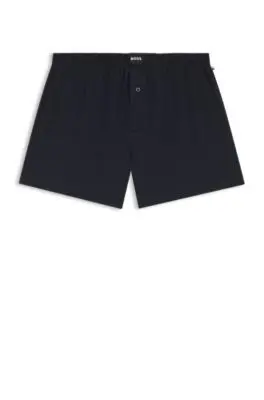 BOSS Two-pack Of Boxer Shorts In Stretch Cotton - Patterned